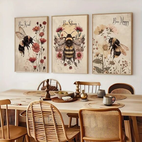 Art | 2d Wrapped Canvas Frame 2d Wrapped Canvas Frame 3pcs Set Vintage ...